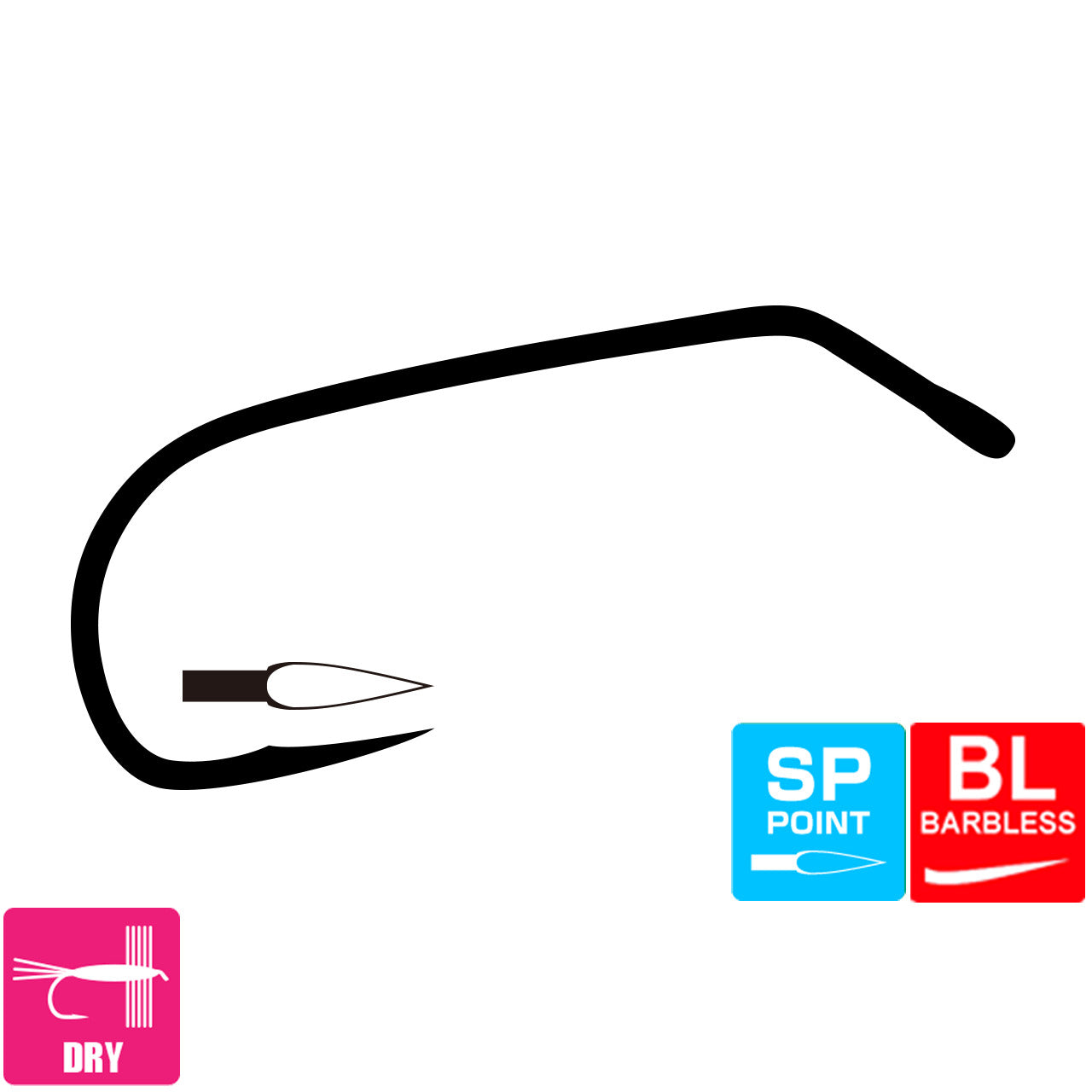 Tiemco 108SP-BL: Unique Dry Fly Hook for Anglers - Frontier Fly Fishing